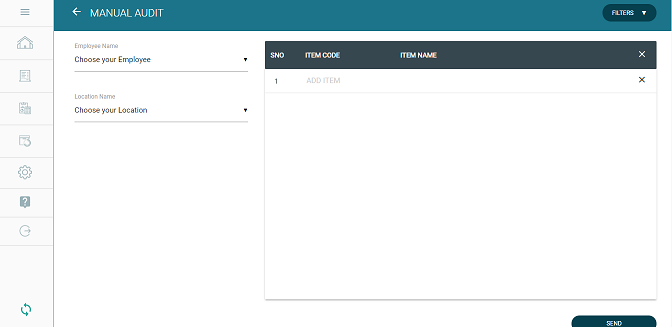 Stock verification and updation in web app